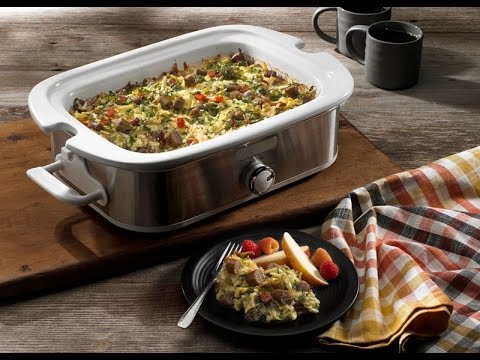 Recipe: Slow Cooker Overnight Breakfast Casserole - YouTube