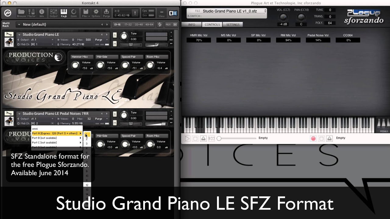 Studio Grand Piano LE SFZ Format - YouTube
