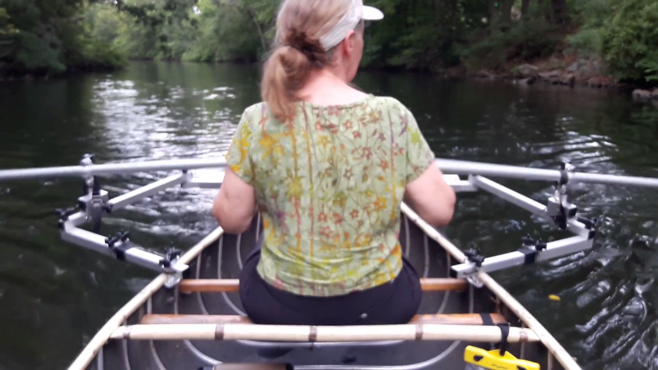 Betty rowing base rowing rig - YouTube