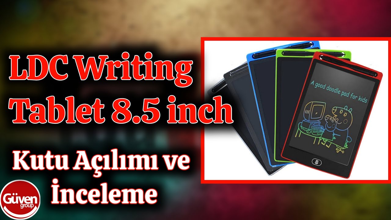 8.5" Lcd Grafik Not Yazma ve Çizim Tableti İnceleme - YouTube