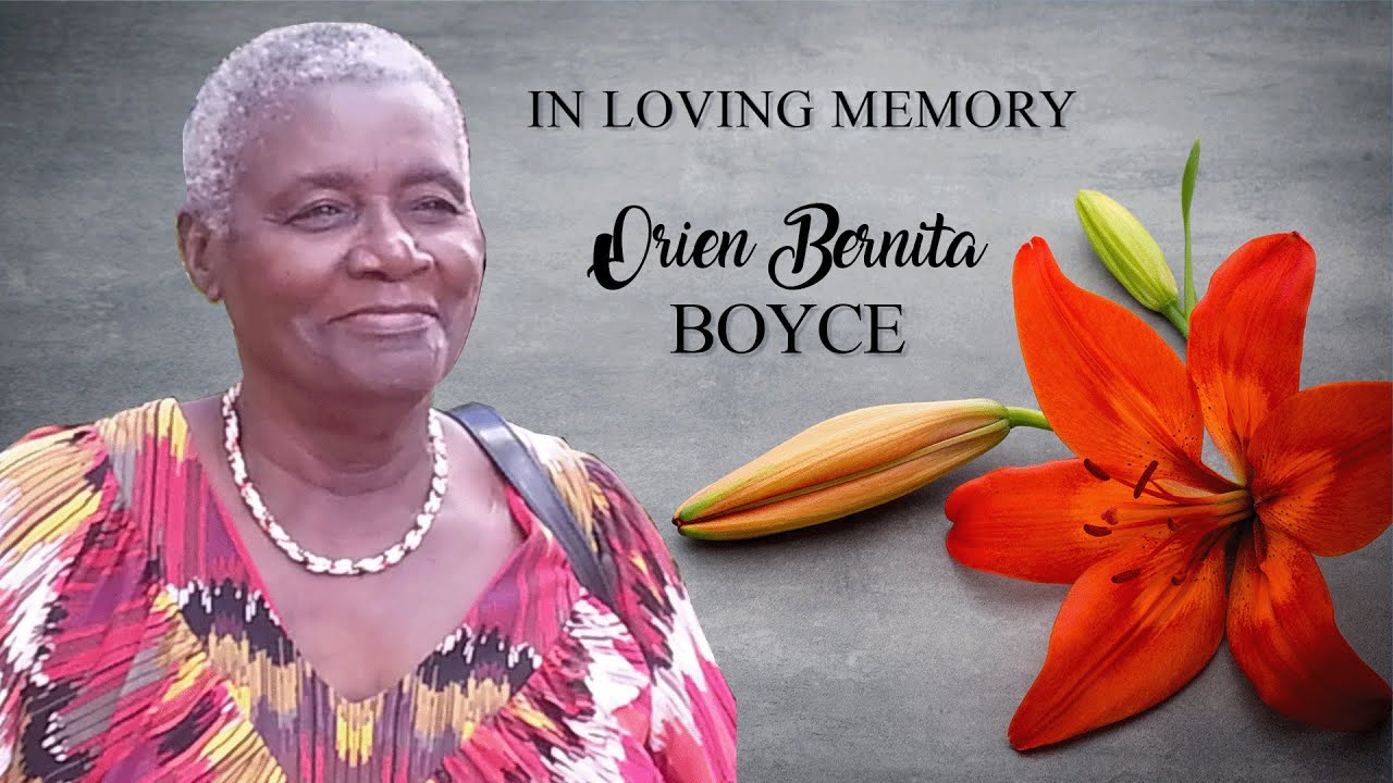 Celebrating the Life of Orien Bernita Boyce - YouTube
