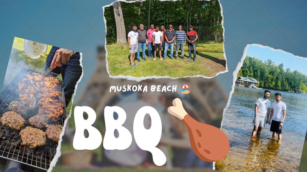 BBQ in MUSKOKA BEACH 🏖🇨🇦 | Weekends in Canada 🍁 | SAMI ABROADIAN - YouTube