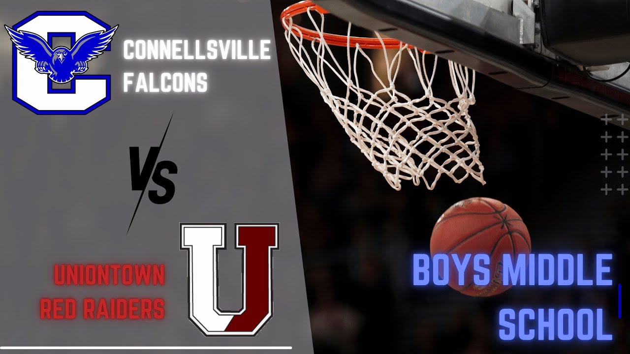 Connellsville Area Middle School Boys Basketball vs The Uniontown Red ...