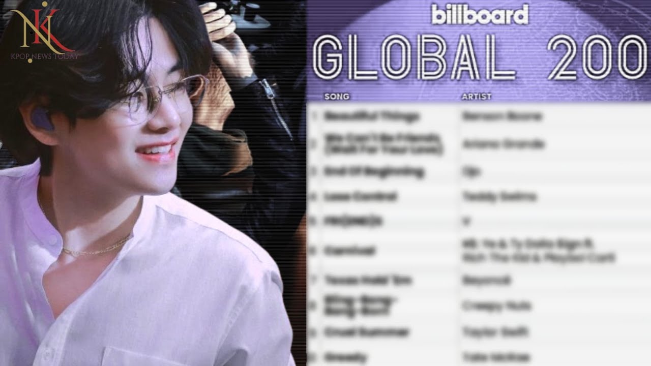 Kim Taehyung (V) Shines with 'FRI(END)S' in Billboard Debut - YouTube