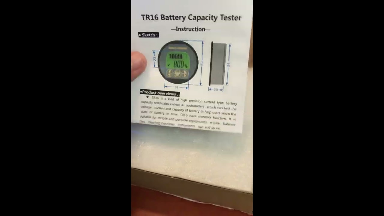 TR16 battery capacity tester UNBOXING - YouTube