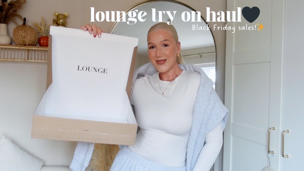 LOUNGE TRY ON HAUL🖤 - YouTube