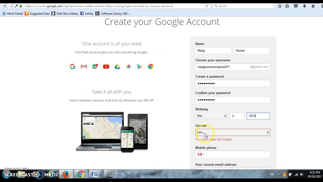 How to create a Gmail account and access Google Drive - YouTube