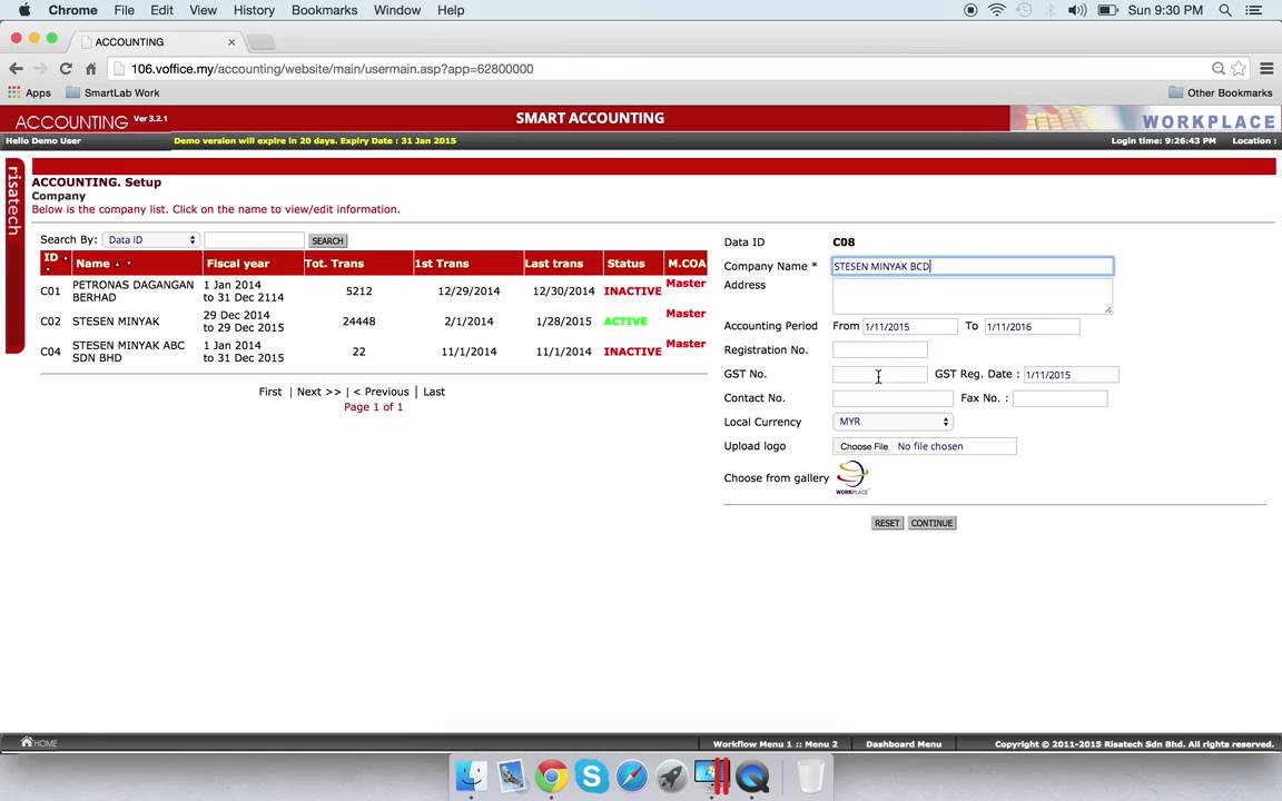 Smart FIS - Config - System Setup - Create New Company - YouTube