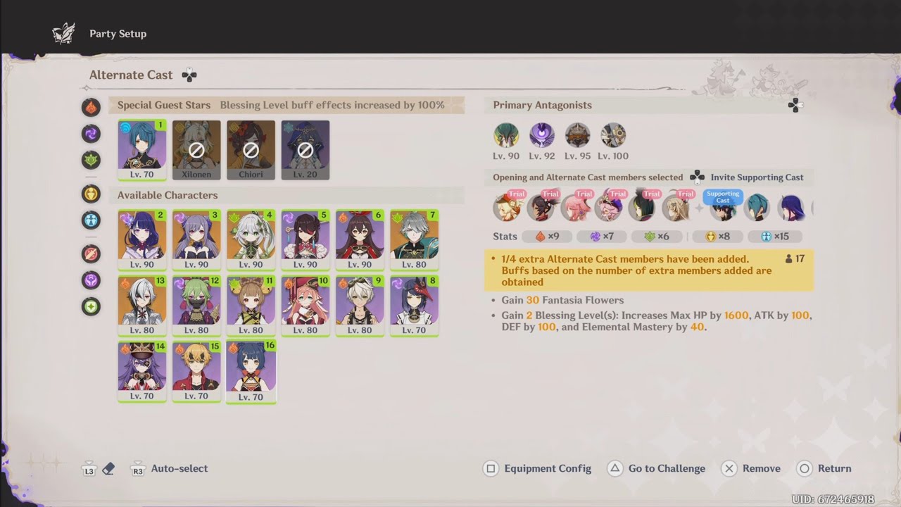 Imaginarium Theater Luminary 5.2 Season 1 (6 Stella Clear) || Genshin ...