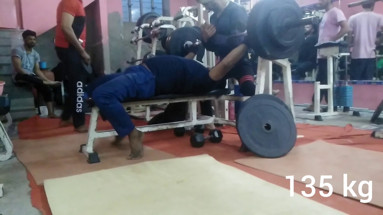 Bench press 155 kg raw - YouTube
