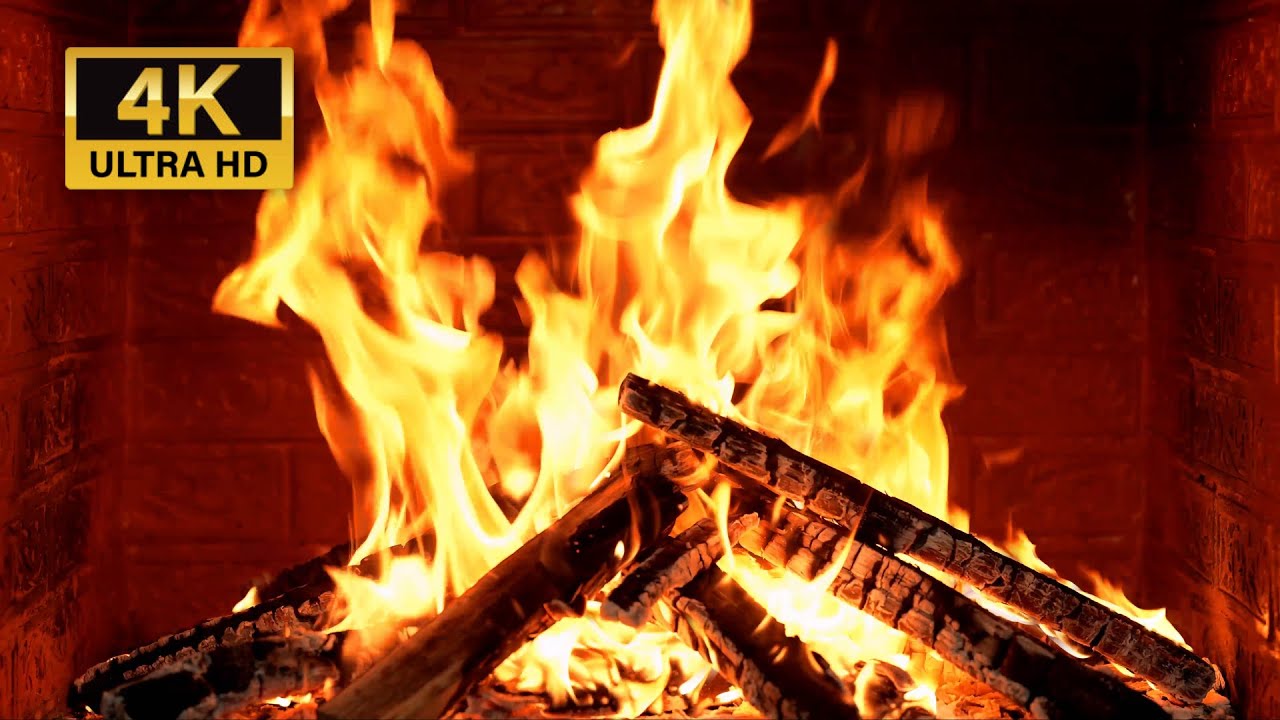 🔥 Cozy Fireplace 4K (12 HOURS) Perfect Ambience for a Cozy and Relaxing ...