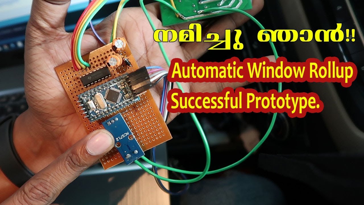 APEP10 - Protoype for Automatic Power WIndow Rollup | Arduino - YouTube