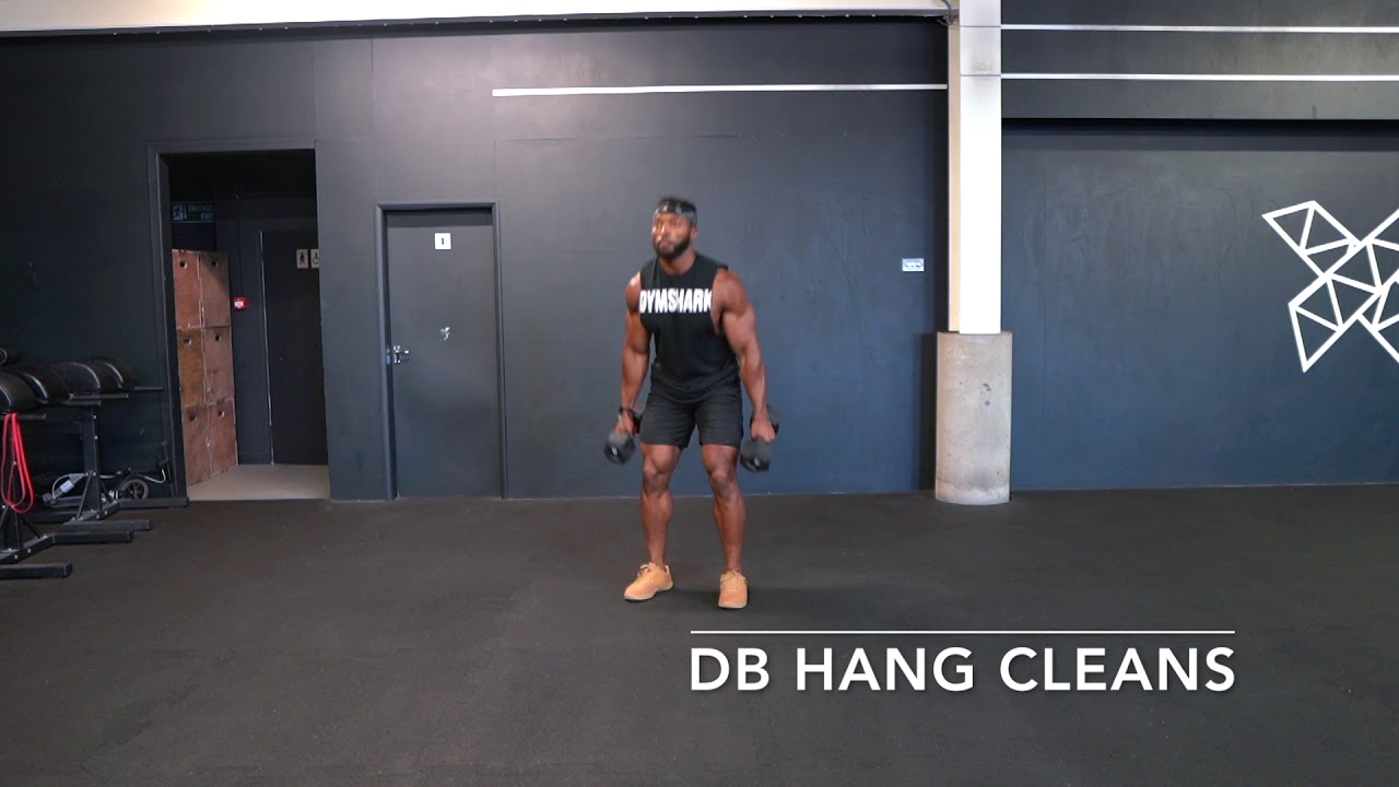 DB HANG POWER CLEANS - YouTube