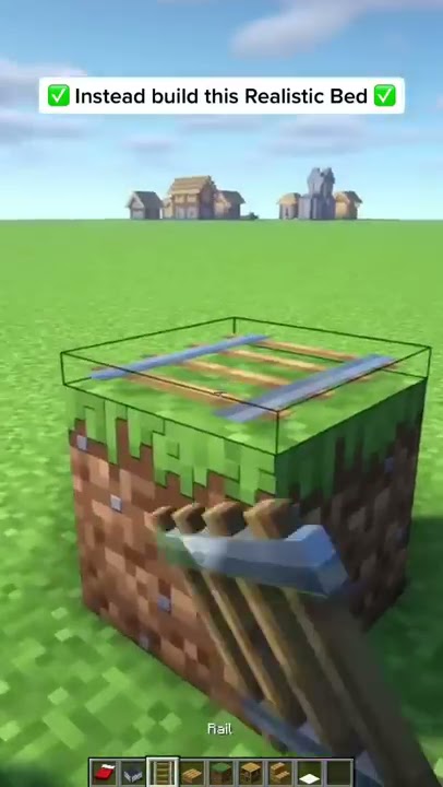 Minecraft: Realistic Bed! #shorts - YouTube