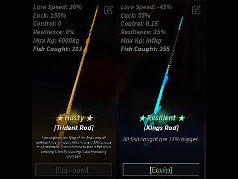 Getting Kings Rod and Trident Rod in Fisch - YouTube