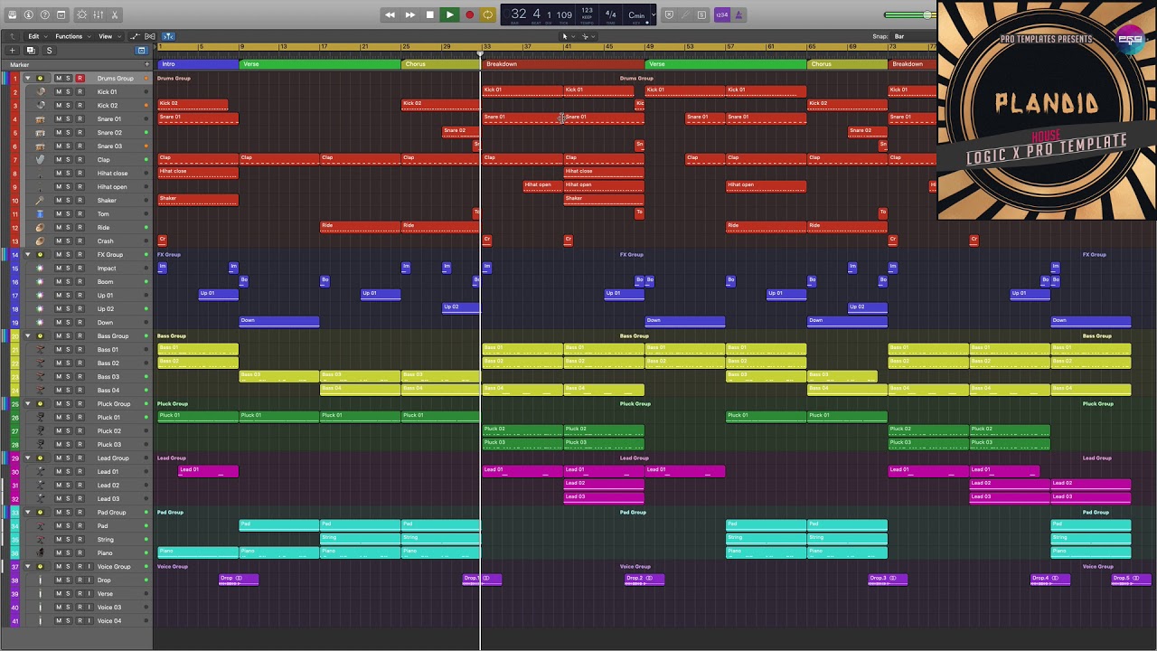 House Logic X Pro Template Plandid #Logicprox #Logicpro #Apple #DAW # ...