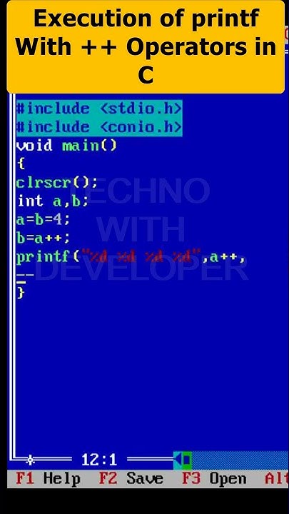 Execution of printf With ++ Operators in C Part 128 | C Programming #ytshorts #youtubeshorts ...