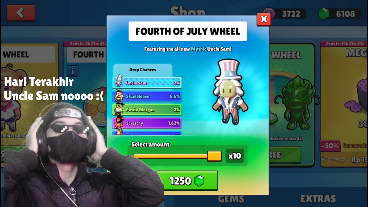 HARI TERAKHIR UNCLE SAM NOO!!! MENCARI MOMENTOS LEST GO BLOCK DASH ONLY ...