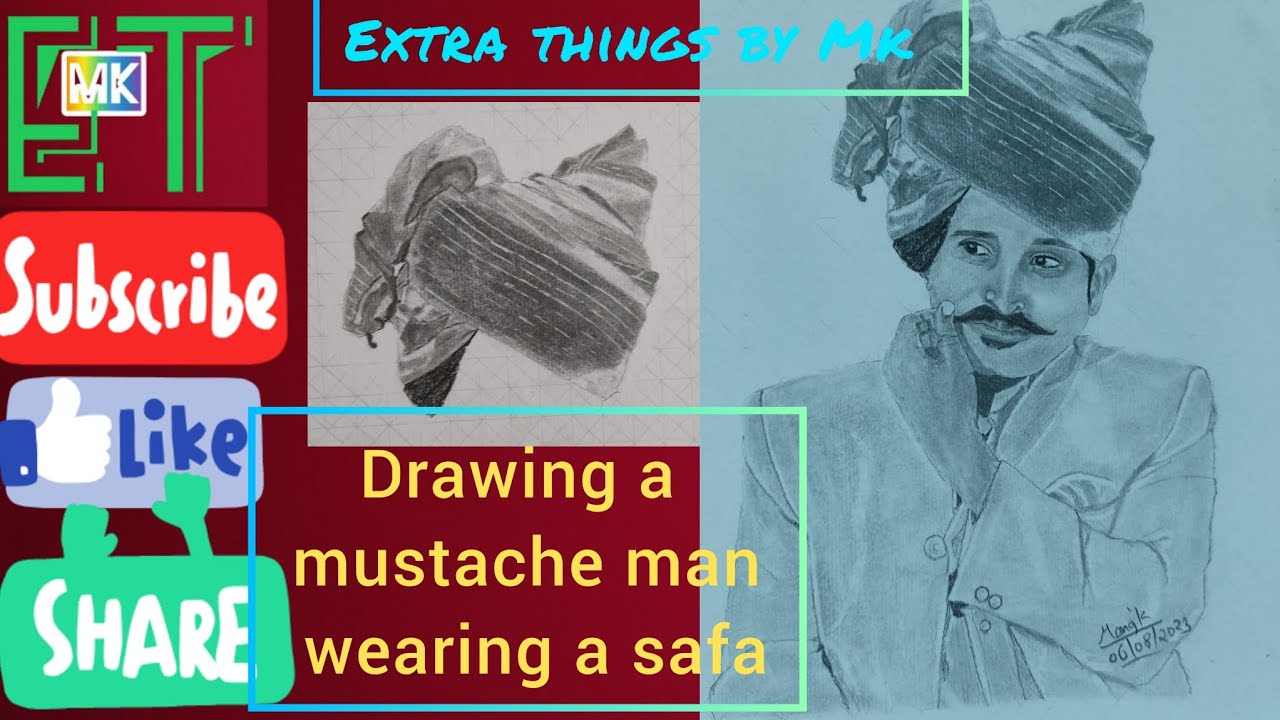 Realistic drawing easy step by step, Jagdish parmar sketch,rajasthani ...