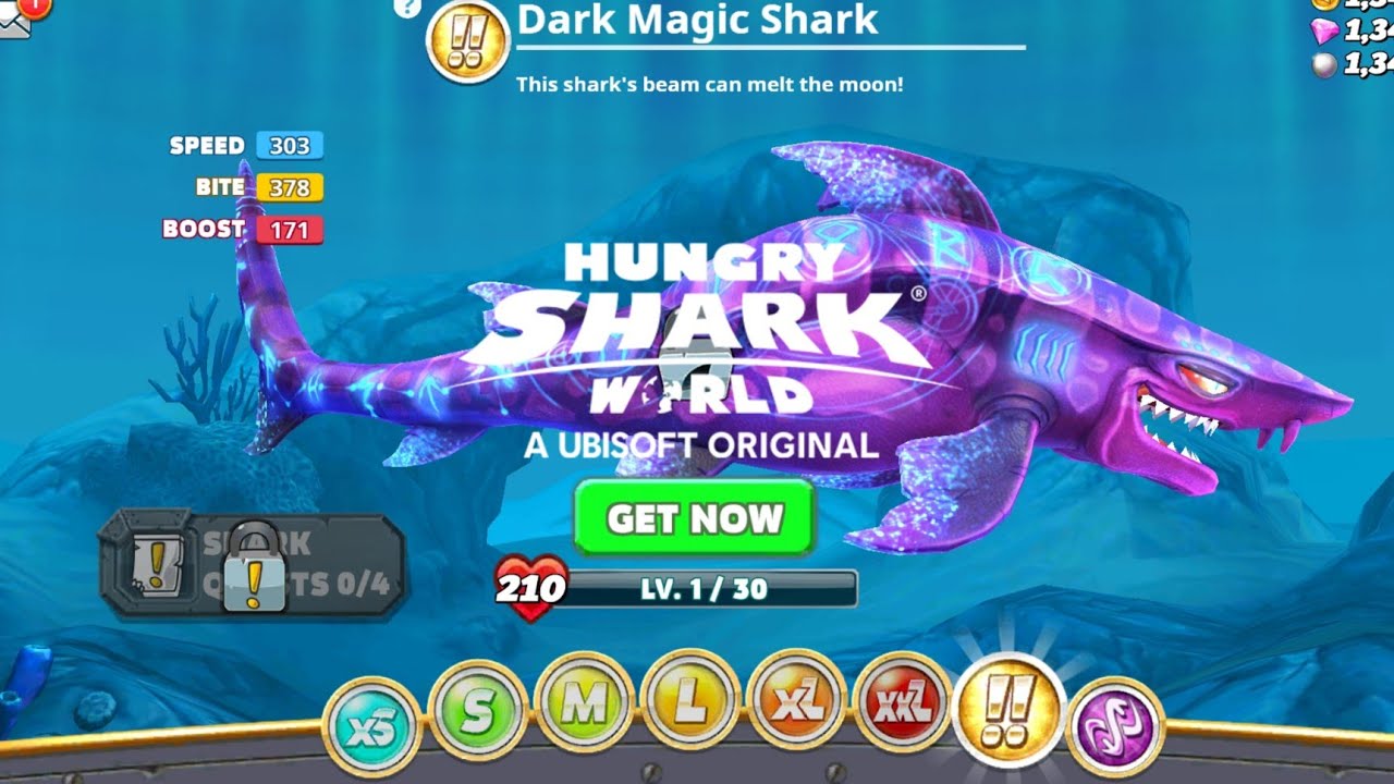 DARK MAGIC SHARK GAMEPLAY - HUNGRY SHARK WORLD | KAIJU GAMER PH - YouTube