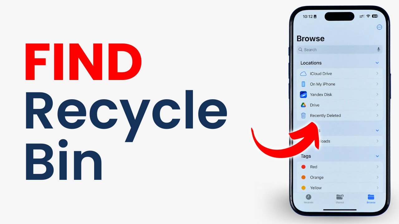 How to Find Recycle Bin on ANY iPhone - YouTube