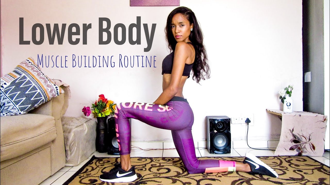 7 Minute Leg Muscle Building At Home Routine Youtube