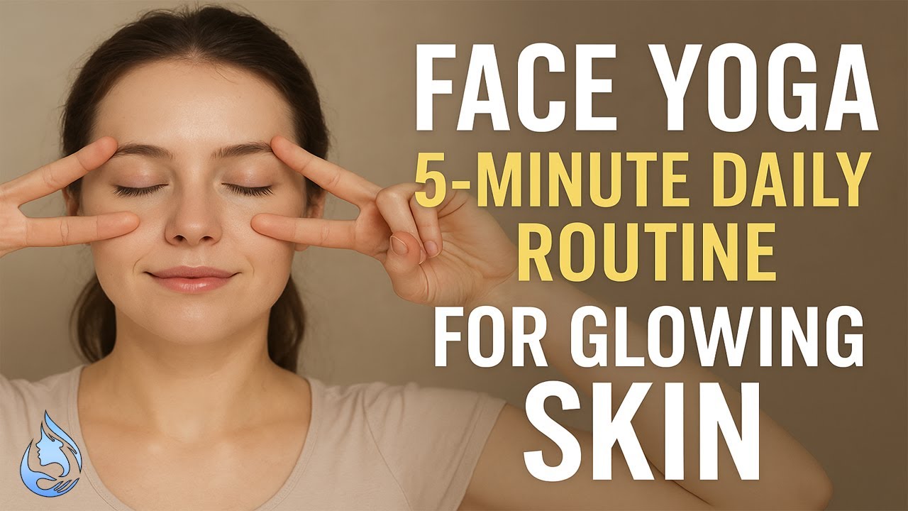 Face Yoga: 5-Minute Daily Routine for Glowing Skin | #FaceYoga #asmr ...