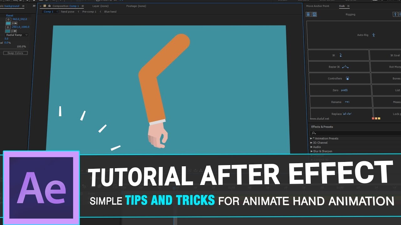 Tutorial 02 - Hand Animation Using By Duik Plugin - YouTube