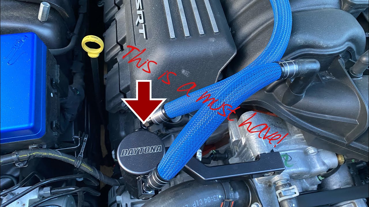 How to install an Oil Catch Can on a Scat Pack *MUST WATCH #catchcan # ...