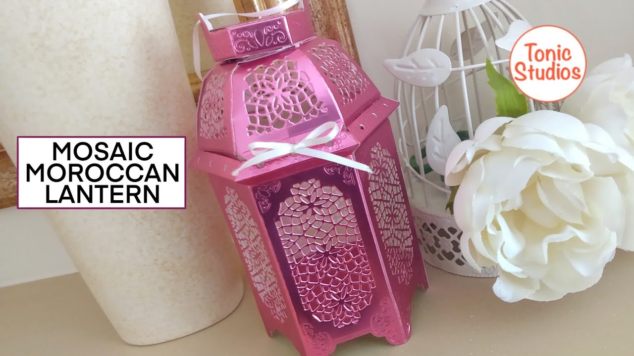 TONIC STUDIOS - Making a Mosaic Moroccan Lantern with my furry ...