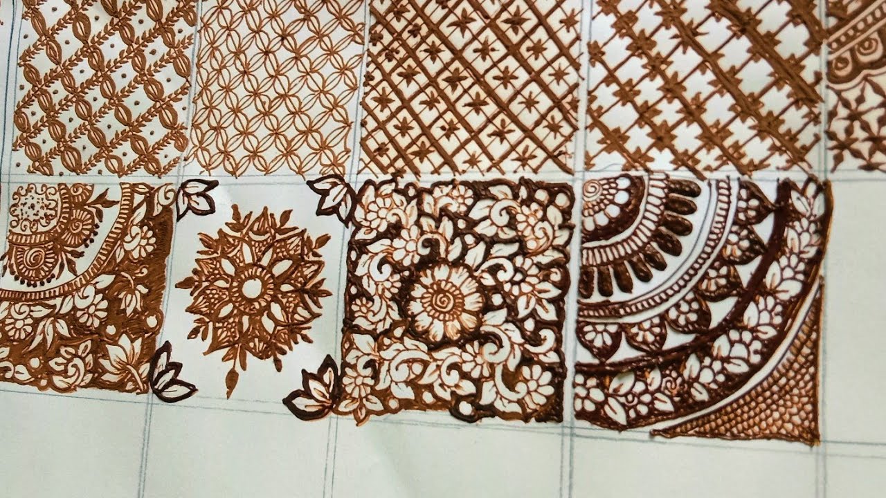 mehndi design easy class course | simple madhubani mehndi design for ...