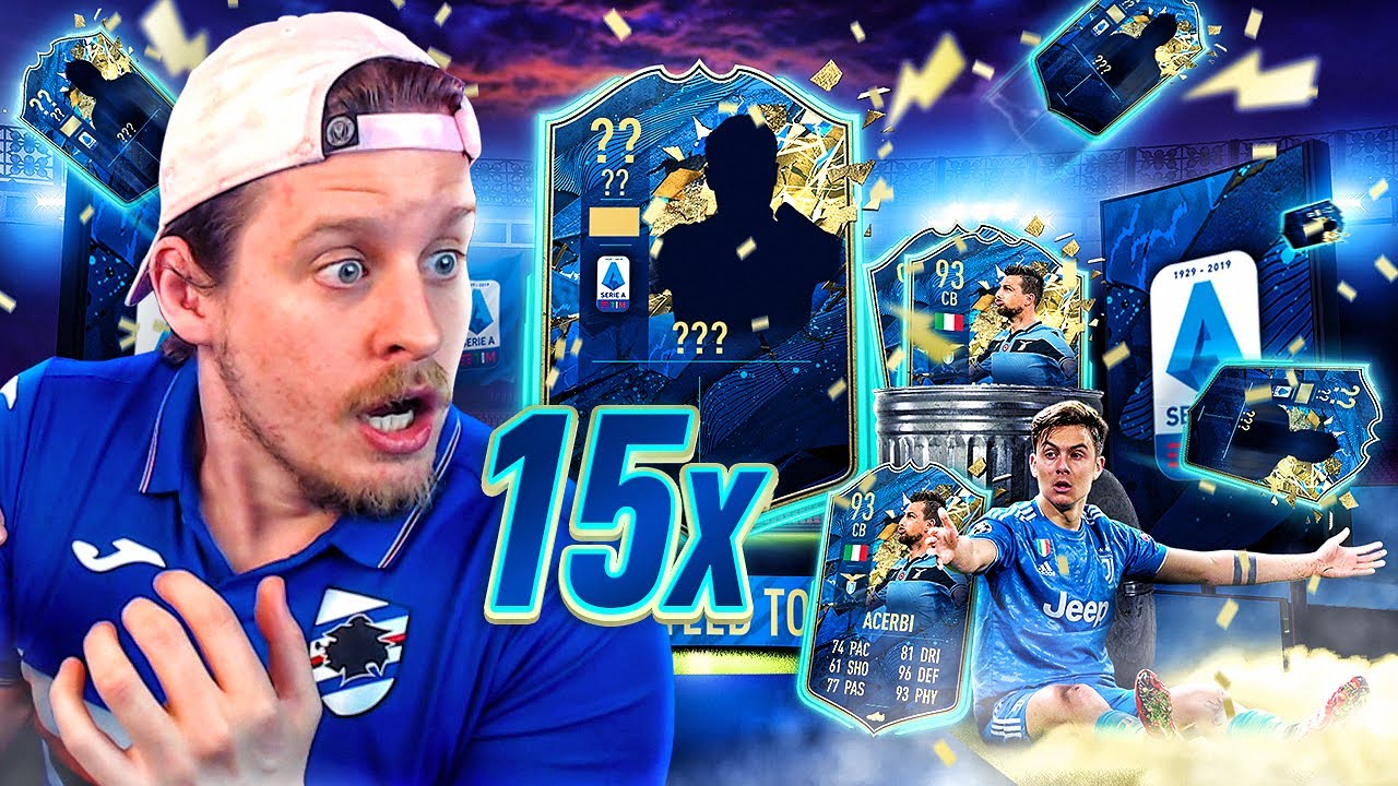 THIS PACK WAS INSANE! 15X GUARANTEED SERIE A TOTS PACKS! FIFA 20 ...
