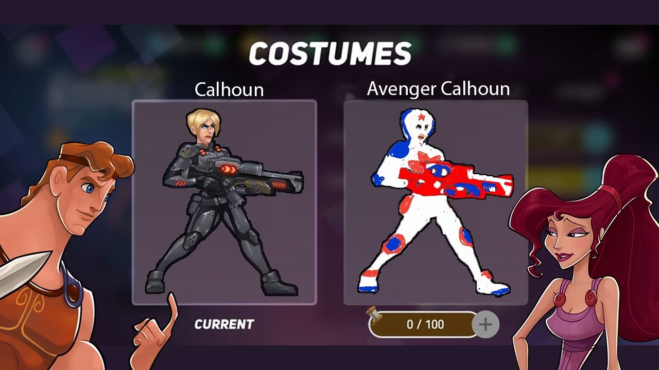 Disney Heroes Battle Mode: MARVEL AVENGERS CALHOUN Costume! - UPDATE 1. ...