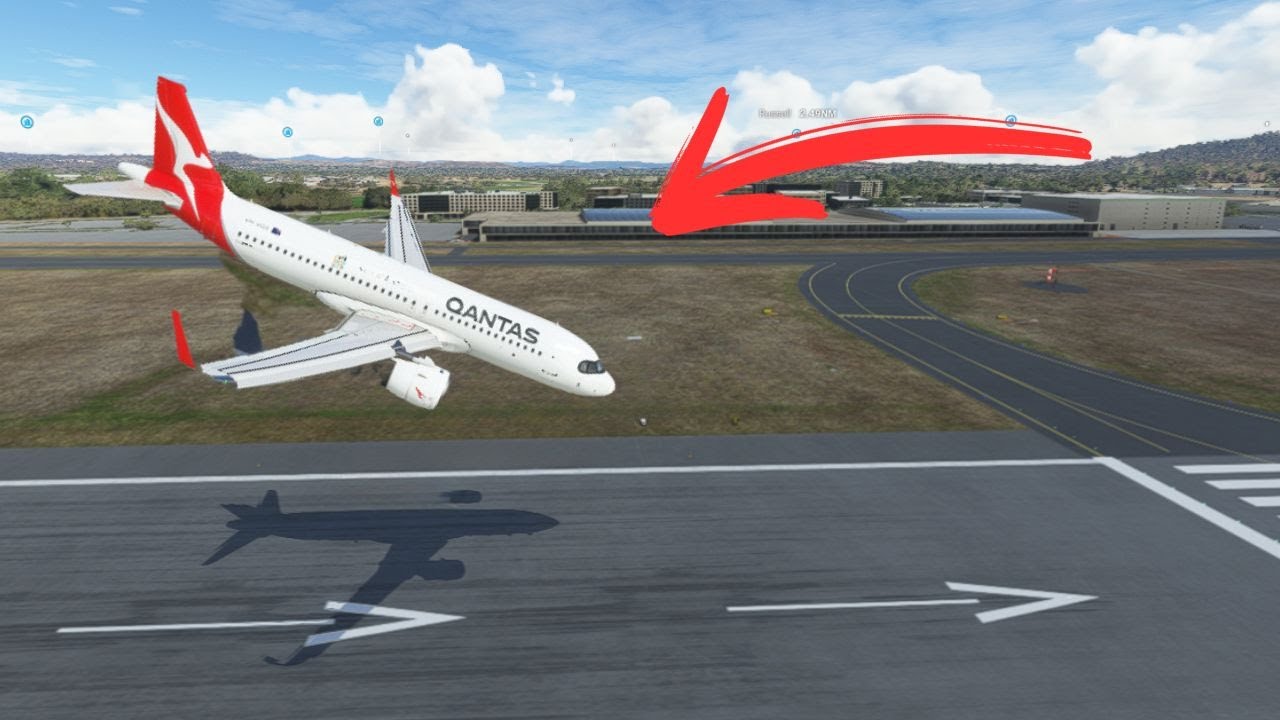 Canberra Calling 🔴 Qantas Flight Simulator Landing – You Gotta See This ...