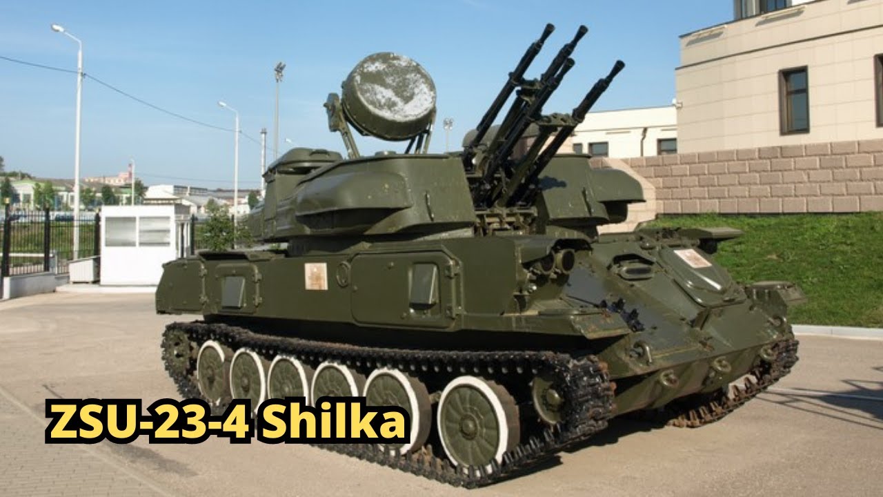 ZSU 23 4 Shilka 23 mm self propelled anti aircraft gun - YouTube