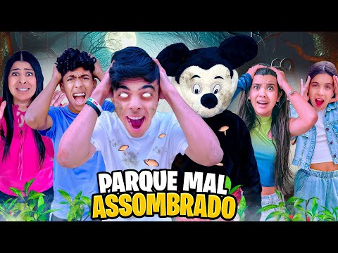 DESAFIO 3 HORAS DA MANHÃ NO PARQUE MAL ASSOMBRADO! *Estevão desmaiou