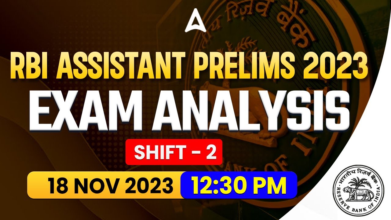 RBI Assistant Exam Analysis 2023 | RBI Assistant 18 Nov, Shift 2 Asked ...