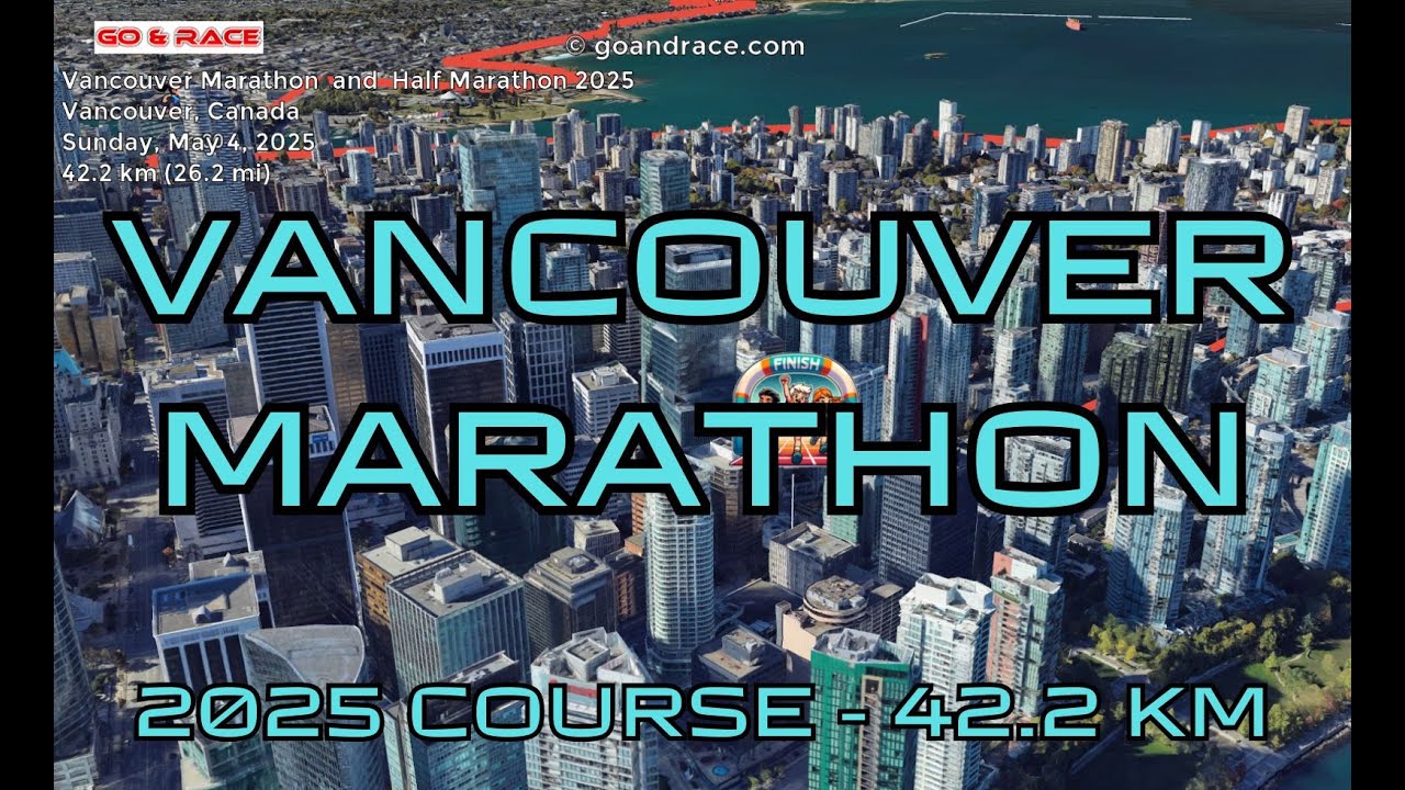 Vancouver Marathon & Half Marathon 2025: fly over the marathon course ...