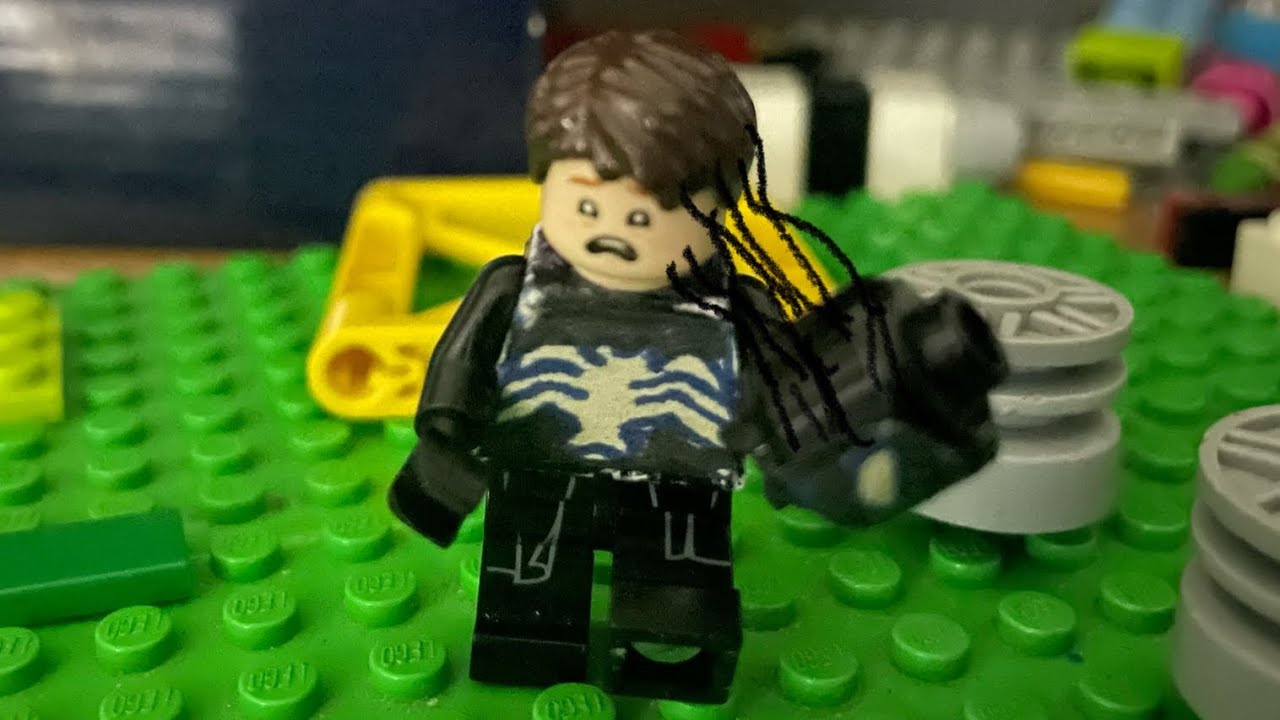 Spider-Man taking off the venom Symbiot Lego stop motion - YouTube