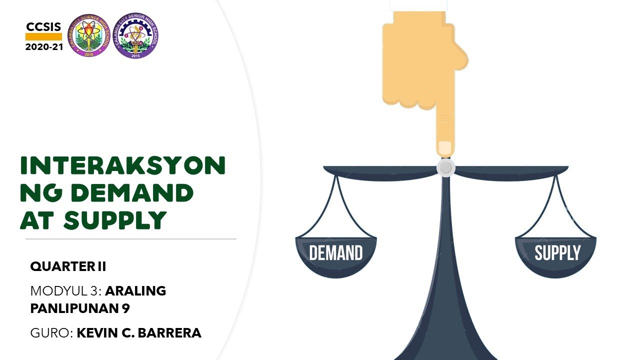 AP9 Interaksyon ng Demand at Supply - YouTube