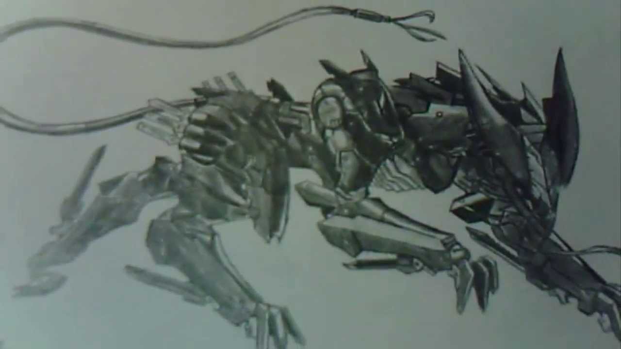 Como dibujar a Blade Wolf (MGR) (Speed drawing) | how to draw Blade ...