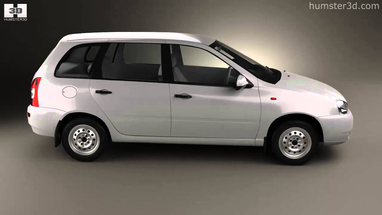 Lada Kalina (1117) wagon 2014 3D model by 3DModels.org - YouTube