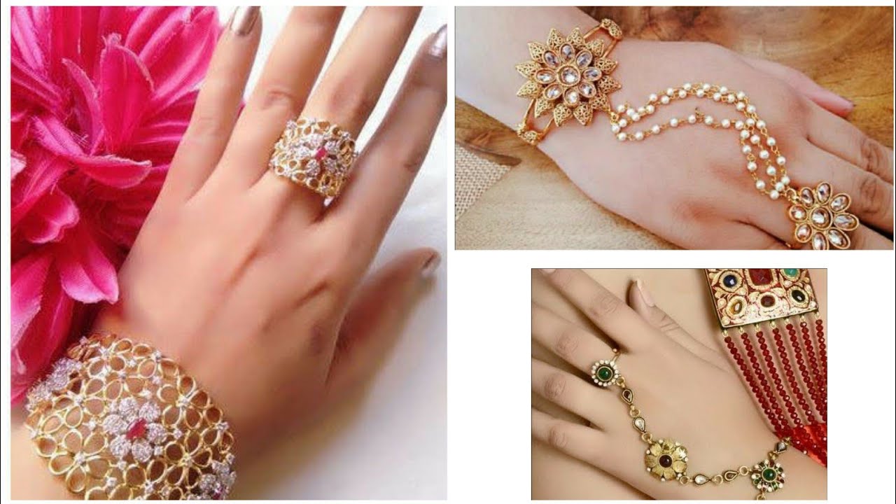 Stunning hand bracelet designs for party wear/ hand bracelet designs ...