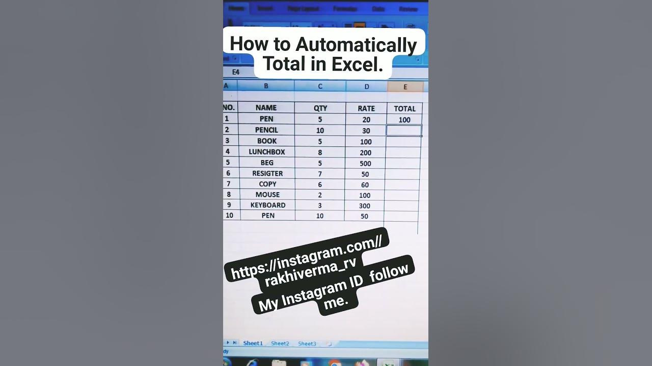How To Total In Excel YouTube how-to-total-in-excel-youtube