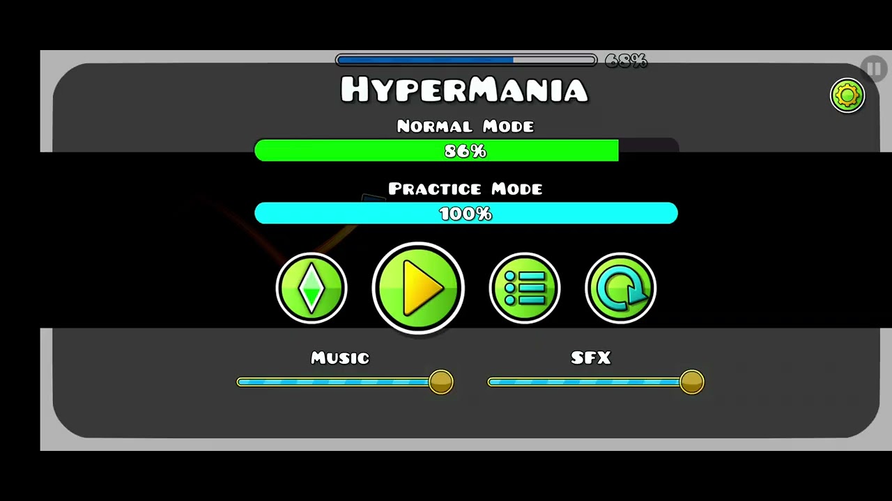 Geometry Dash 2.2 - HyperMania By HanStor - Daily Level 5⭐ 100% ...