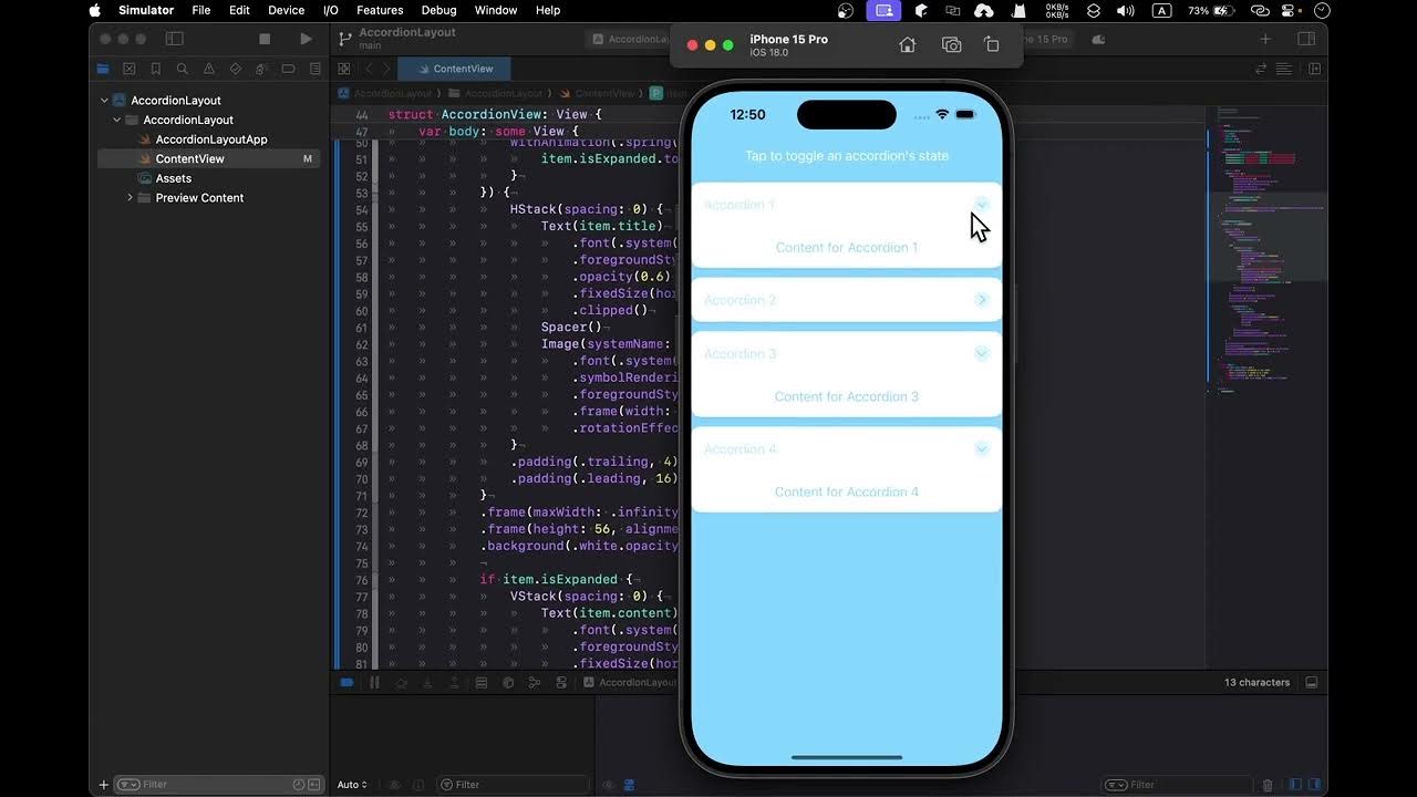 SwiftUI Starter Pack 5 Creating an Accordion Layout in SwiftUI - YouTube