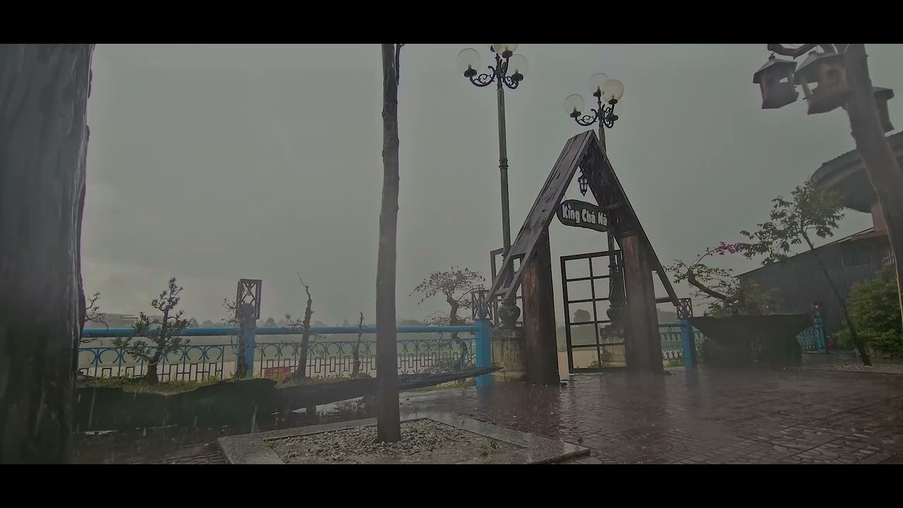 Mizzling rain on the street - YouTube