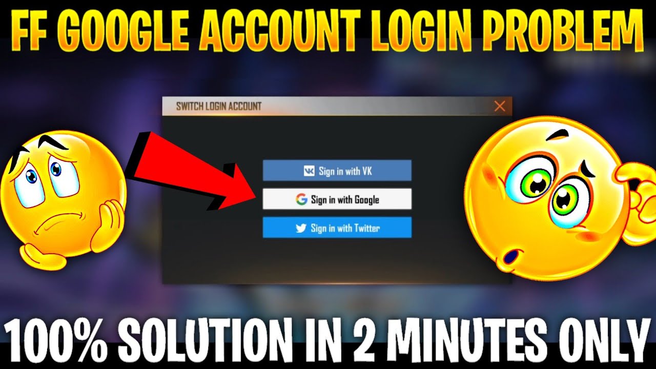 FF Google account login problem | free fire google login problem - YouTube