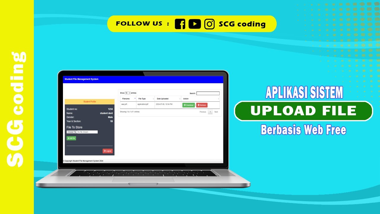 Aplikasi Sistem Upload File Berbasis web free - YouTube