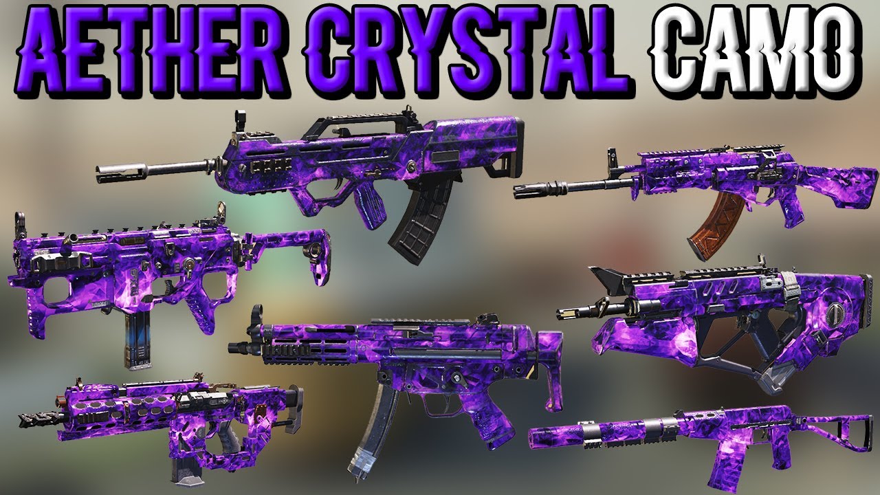*NEW* AETHER CRYSTAL COMPLETIONIST CAMO ON ALL WEAPONS inside the ...